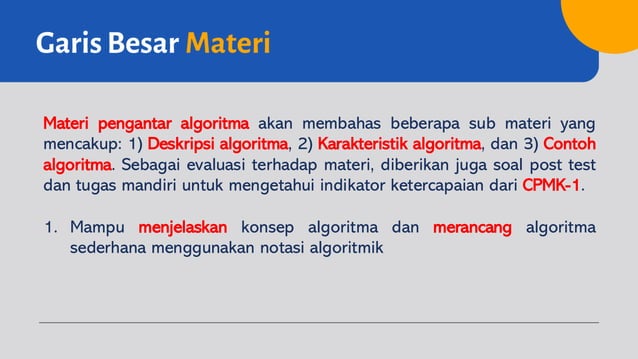 Dasar Dasar Pemrograman 2 Pengantar Algoritma Ppt