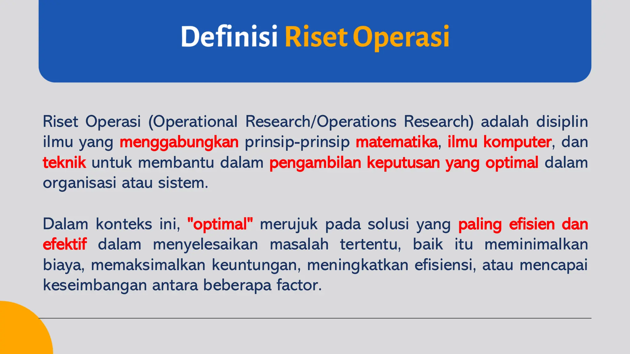 Riset Operasi - 2 Pengantar Riset Operasi | PDF