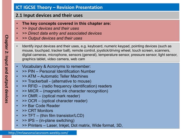 ICT Year 10 2.1 input devices and their uses | PDF
