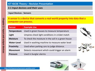 ICT Year 10 2.1 input devices and their uses | PDF