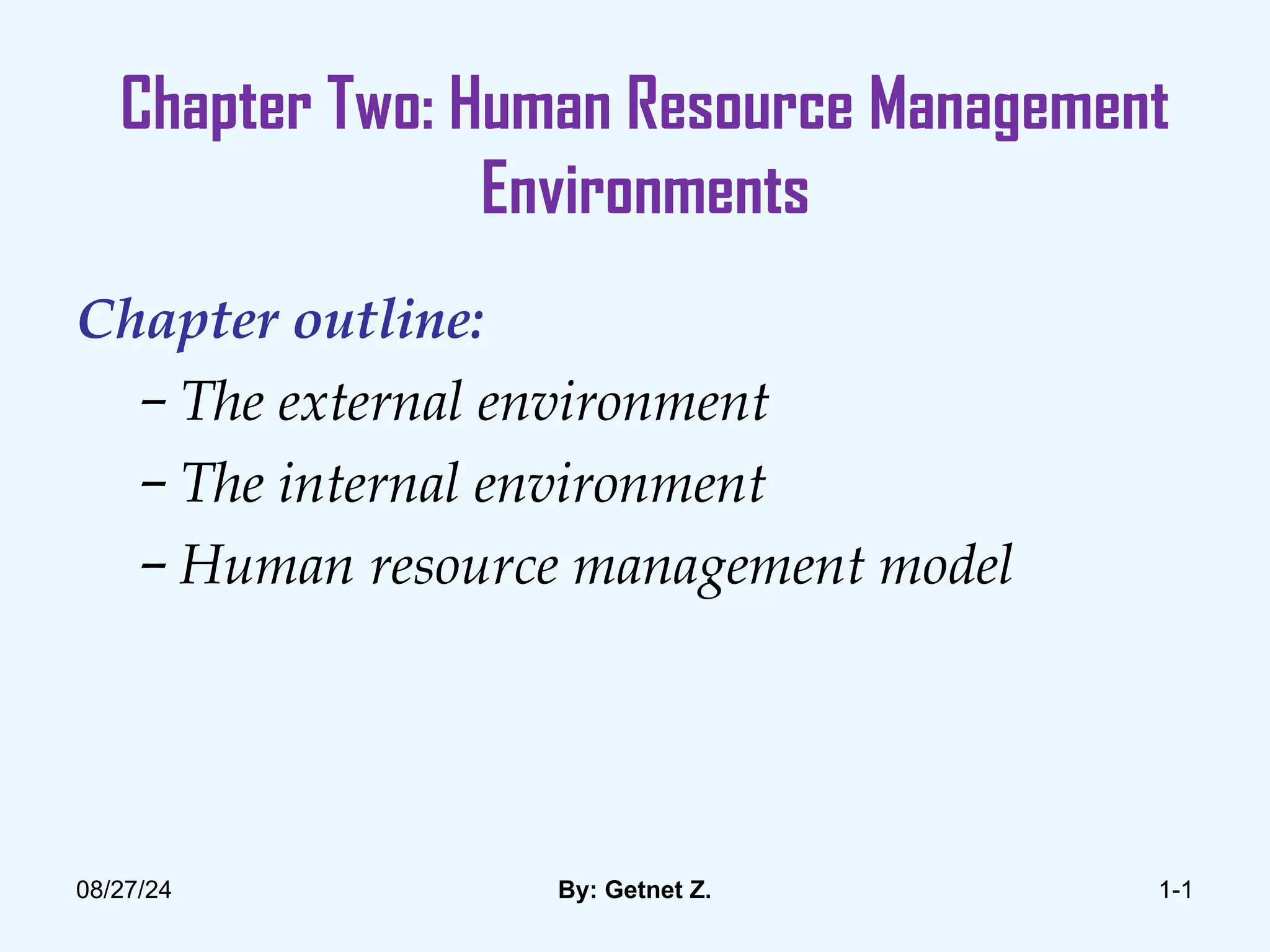 2. Chapter two introduction to Human resource | PPT