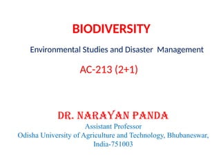 Biodiversity and its importance in environment | PPT