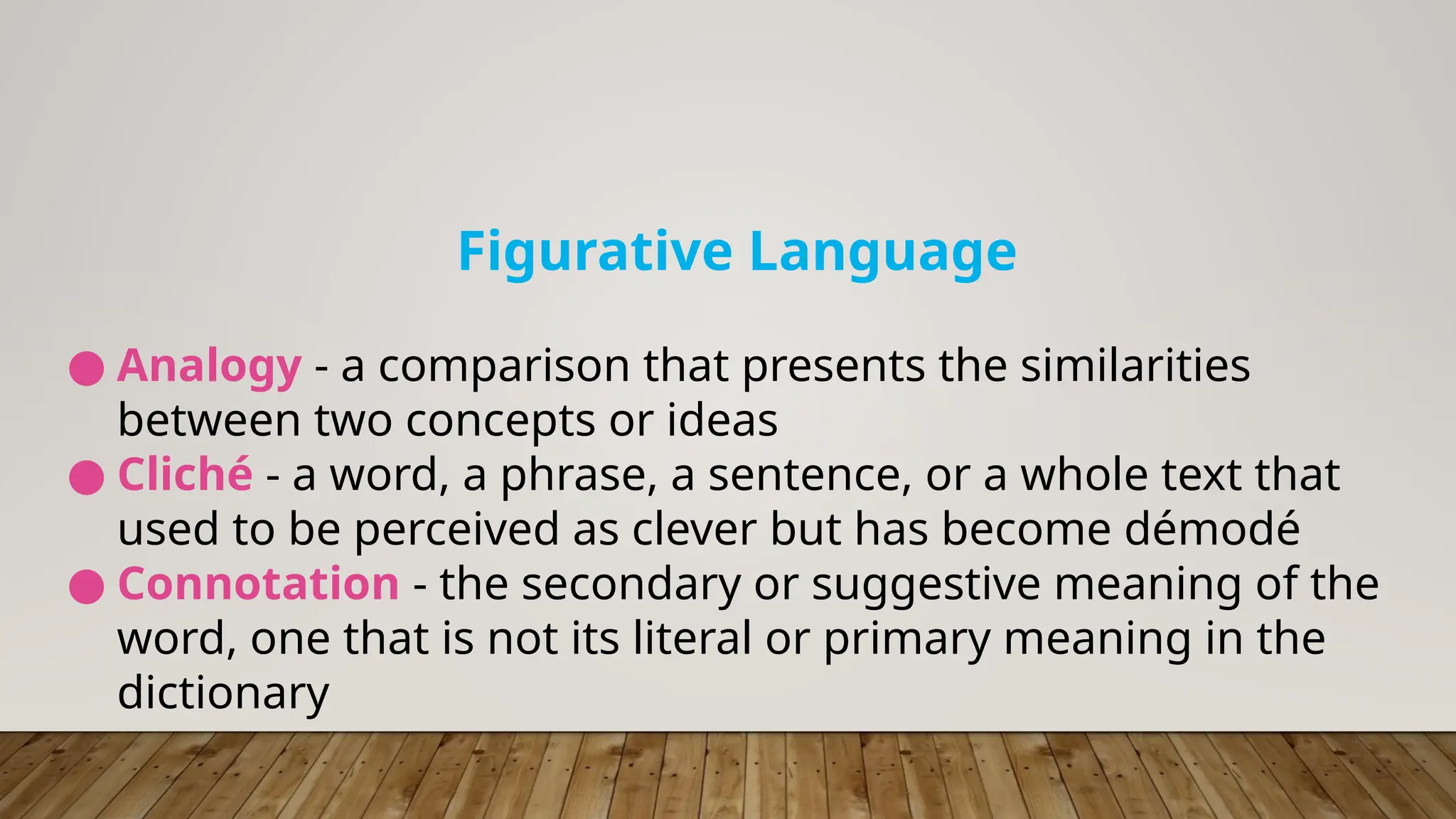 figurative language use in literary term | PPTX