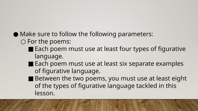 figurative language use in literary term | PPT