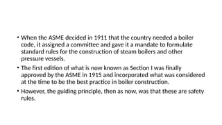 Introduction to ASME Section I Awareness | PPTX