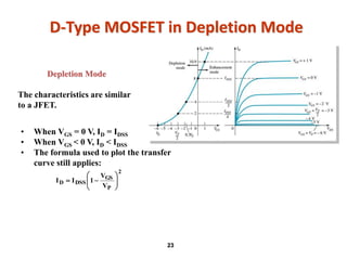 2. JFETs_MOSFETS BJT ANALOG ELECTRONICS Engineering | PPT