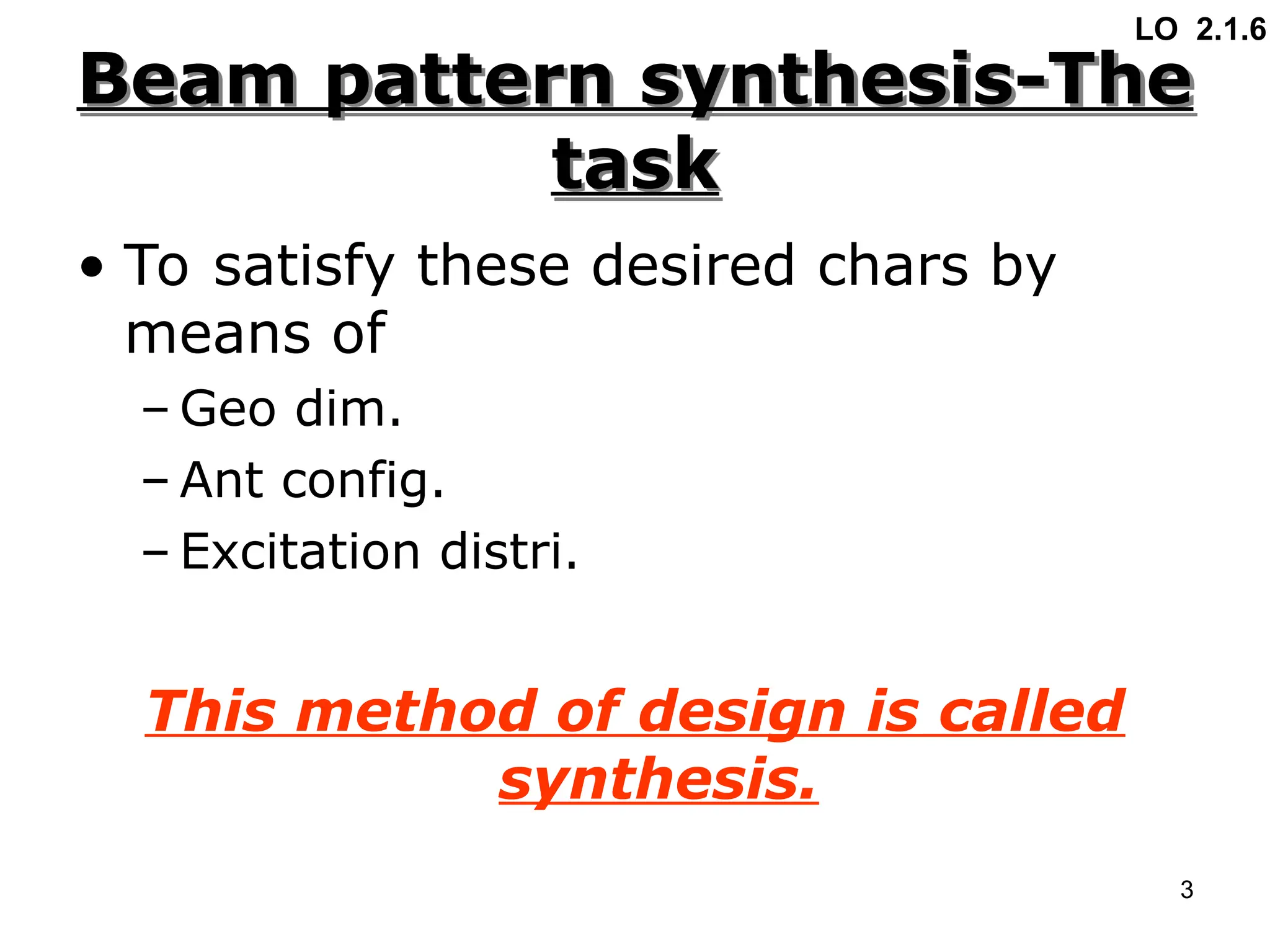 2.1.6 BEAM PATTERN SYNTHESIS OF ANTENNA.ppt