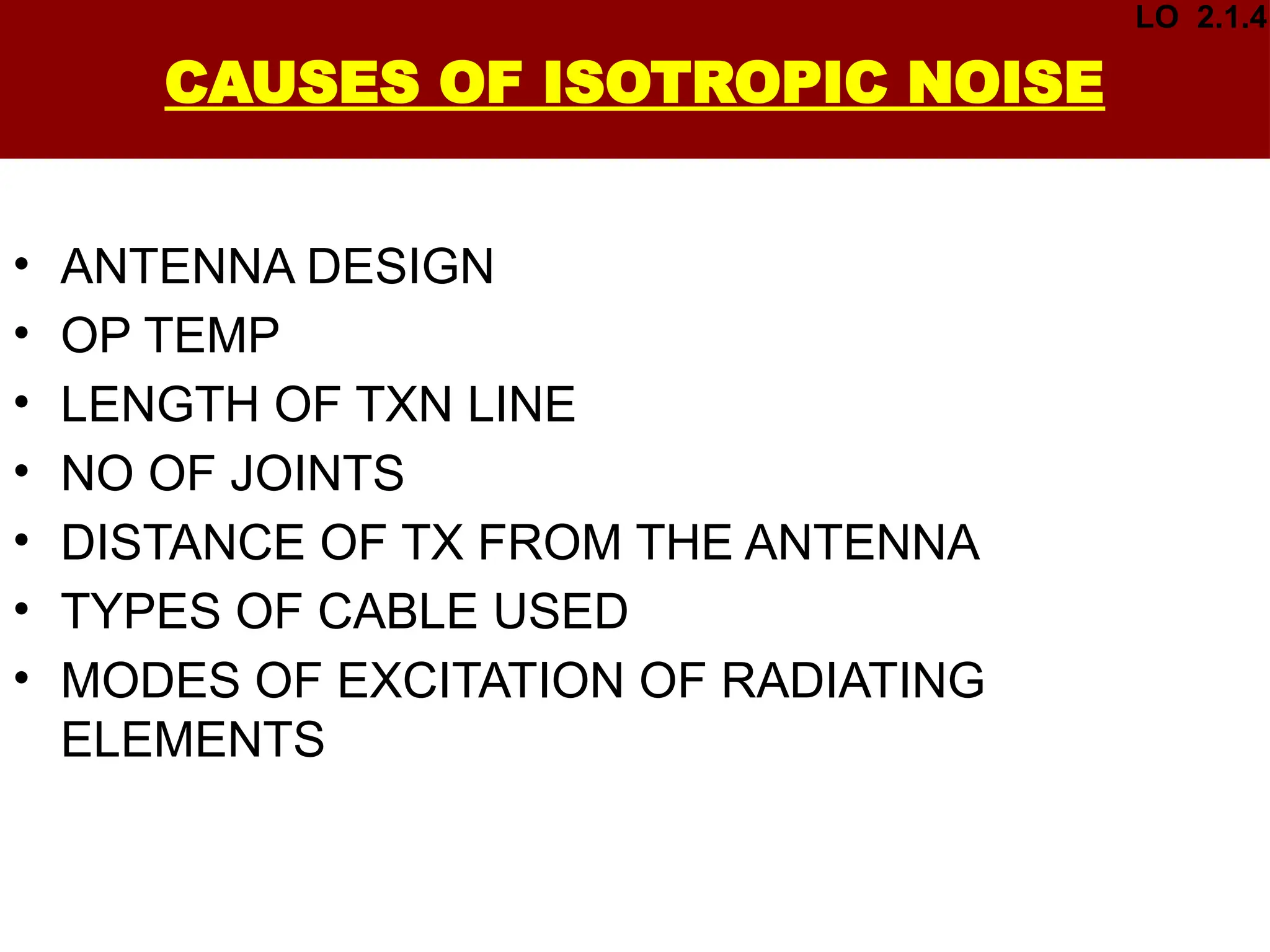 Isotropic noise in an antenna study .pptx
