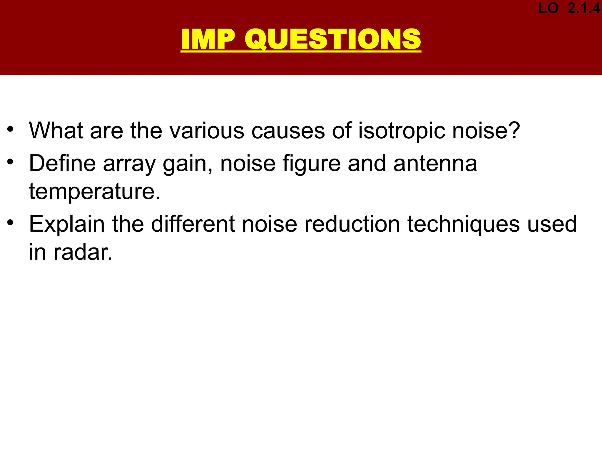 Isotropic noise in an antenna study .pptx