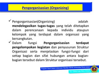 DASAR,FUNGSI,PRINSIP MANAJEMEN YANG BAIK DAN BENAR DALAM | PPTX