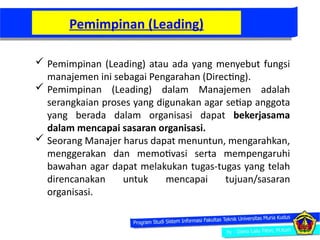 DASAR,FUNGSI,PRINSIP MANAJEMEN YANG BAIK DAN BENAR DALAM | PPTX