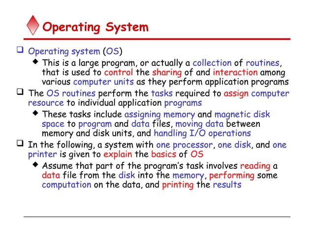 Computer Architecture Input Output Interrupt Ppt Operating Systems Computer Software And
