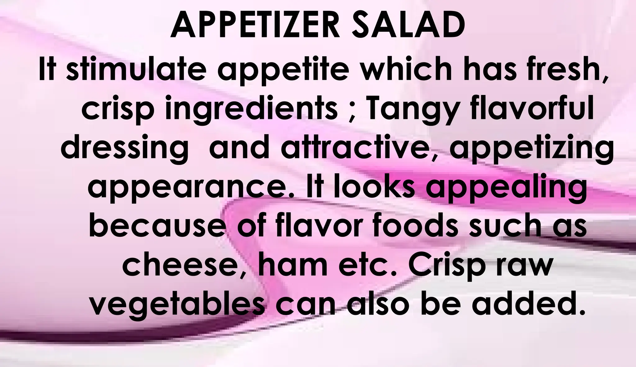 2. Classification of Salad according to function in the meal.pptx