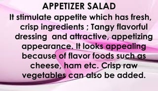 2. Classification of Salad according to function in the meal.pptx