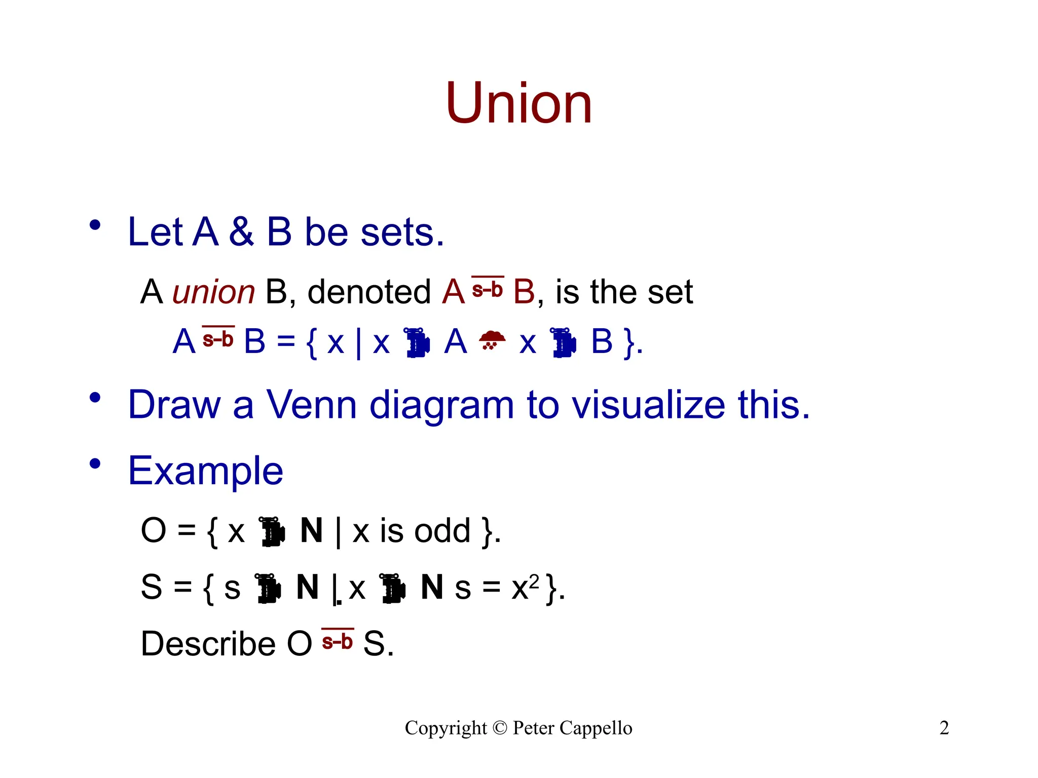 sets ppt for grade 7 students set operationd | PPTX