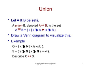 sets ppt for grade 7 students set operationd | PPTX