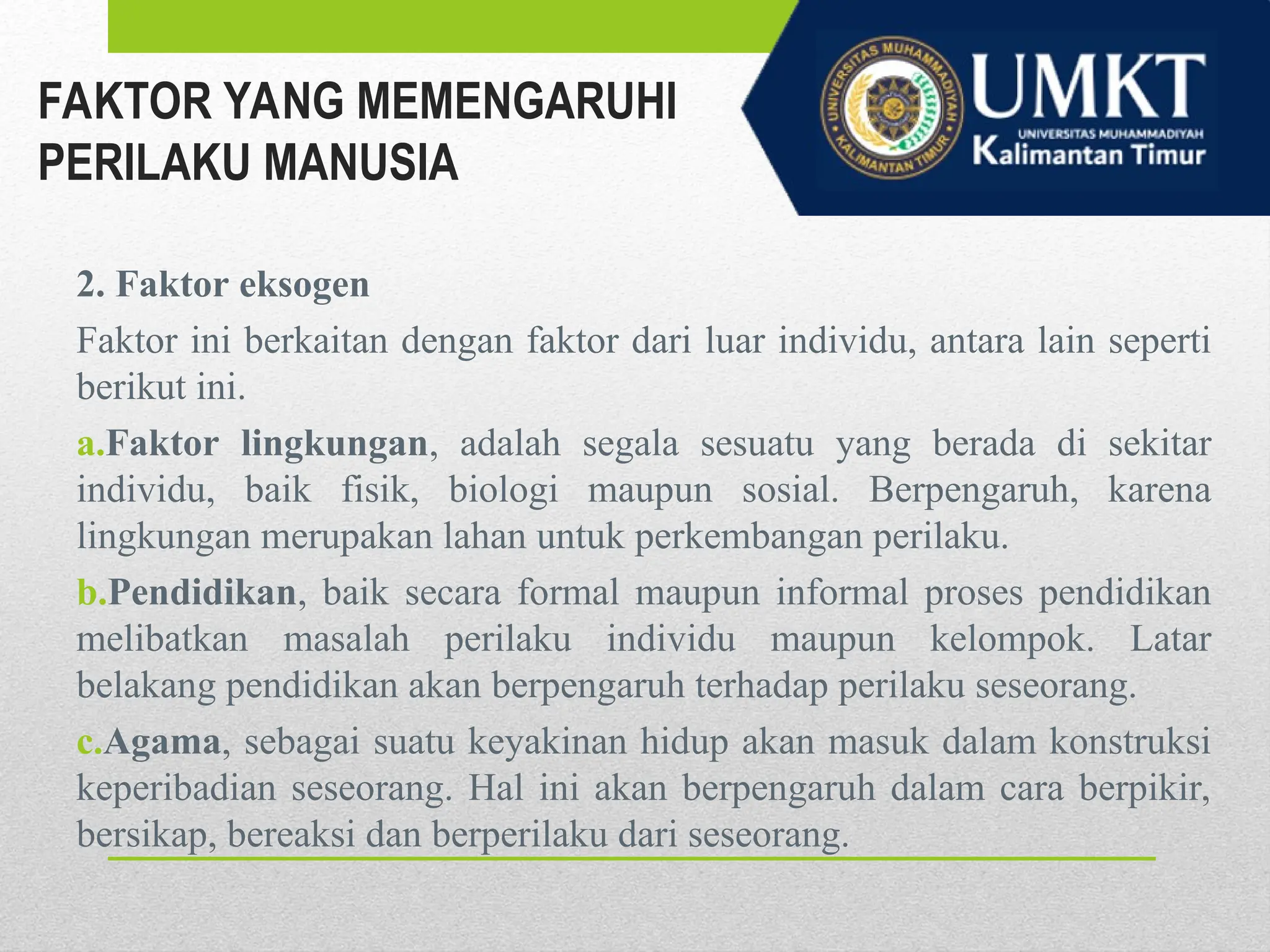 Konsep Dasar Perilaku Manusia dan Beserta Contohnya | PPT