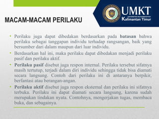 Konsep Dasar Perilaku Manusia dan Beserta Contohnya | PPT | Free Download