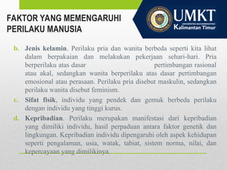 Konsep Dasar Perilaku Manusia dan Beserta Contohnya | PPT