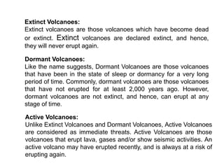 TYPES OF VOLCANOES. Active Volcanoes examples | PPT