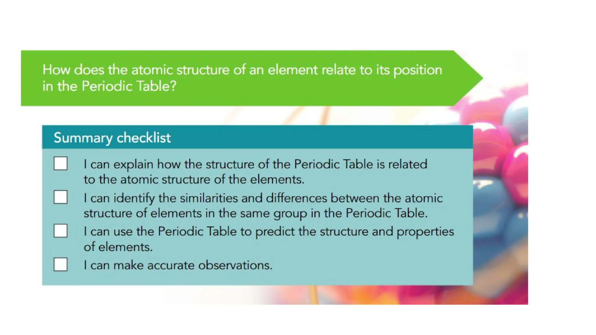 2.1 Atomic structure and the Periodic Table.pptx