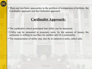 2.1.ppt- Cardinal Utility Approach in Business Eco | PPT