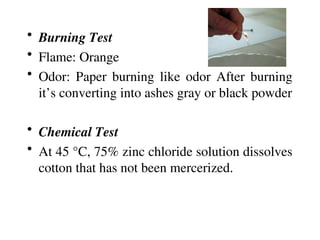 Textile Fiber Identification testing method | PPT