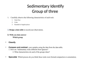 2. Formation of Sedimentary Rocks in Earth Science .pptx | Geology ...