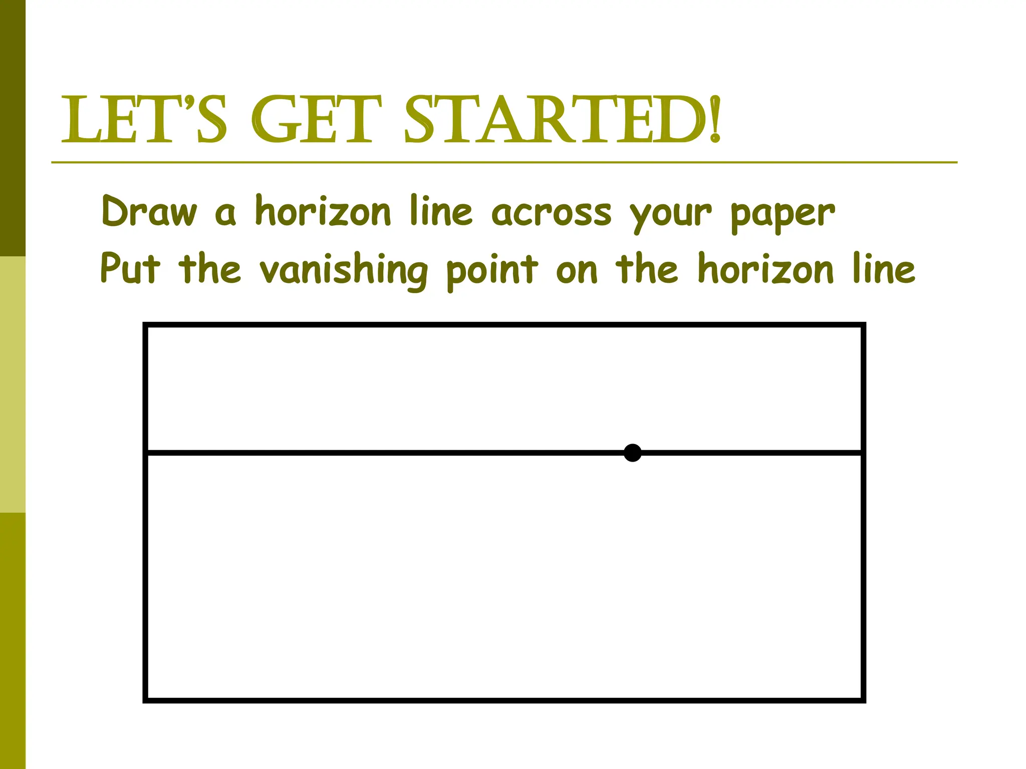 One Point Perspective Presentation Perspective | PPT