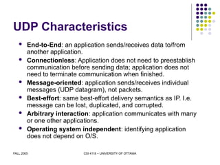 UDP protocol description in computer network | PPT | Computer ...