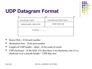 UDP protocol description in computer network | PPT | Computer ...