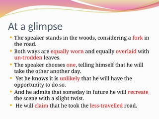 2. The Road Not Taken-updated- poem.pptx