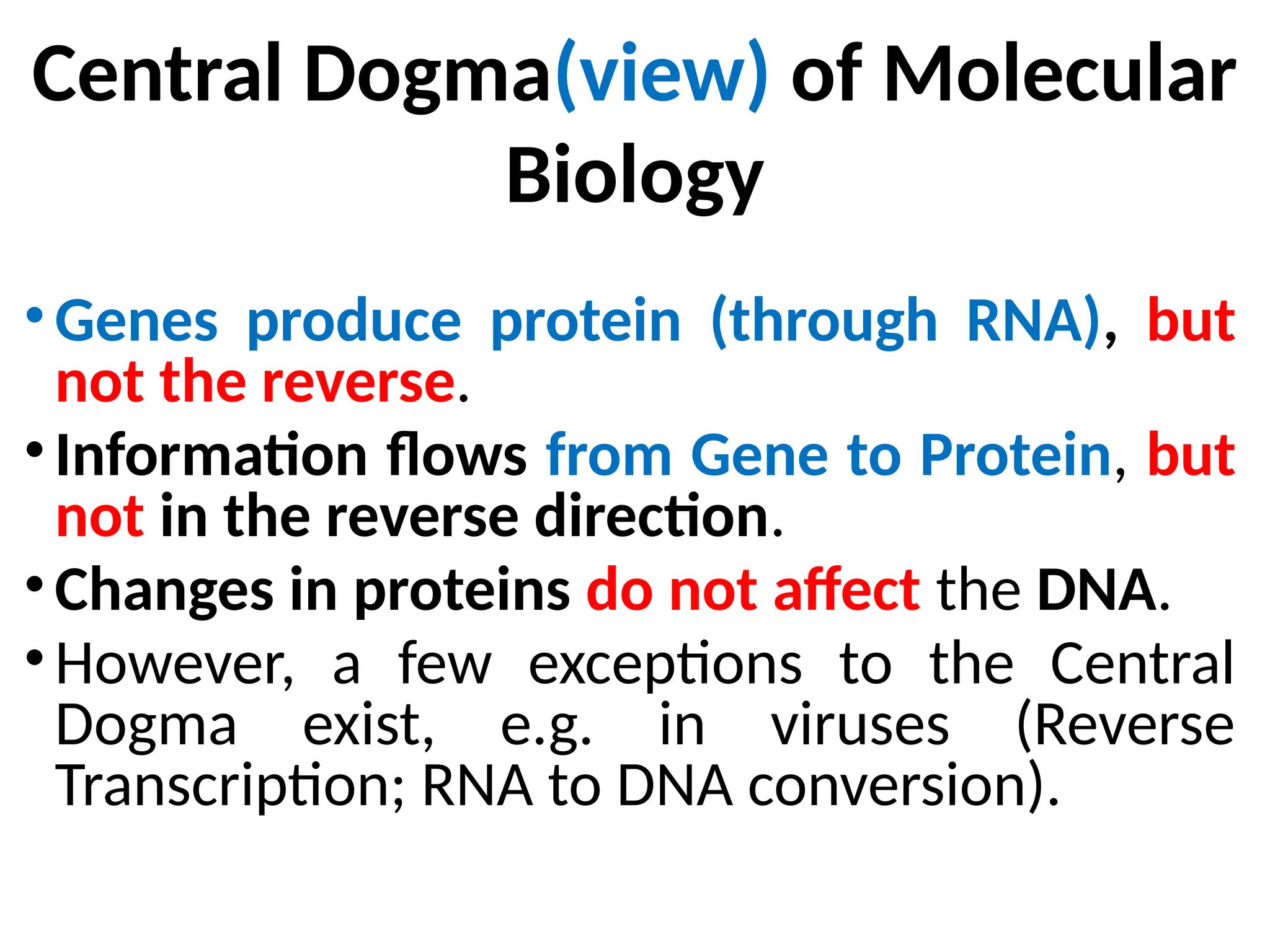 2.4. Central Dogma of Molecular Biology(Protein Synthesis).pptx | Biological Sciences | Science
