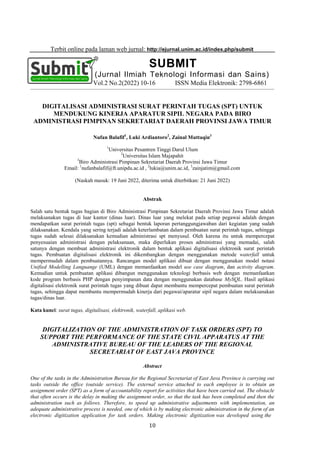 2. INTRO-DIGITALISASI ADMINISTRASI SURAT PERINTAH TUGAS(SPT)UNTUK MENDUKUNG KINERJA APARATUR ...