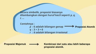 Materi mata kuliah Logika - Pertemuan 2.pptx