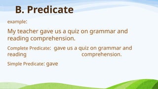 2. Sentence Structure, subject and predicate.pptx