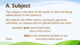 2. Sentence Structure, subject and predicate.pptx