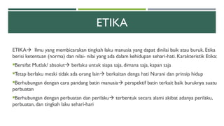 Etika dalam bekerja dan kode etiknya .ppt