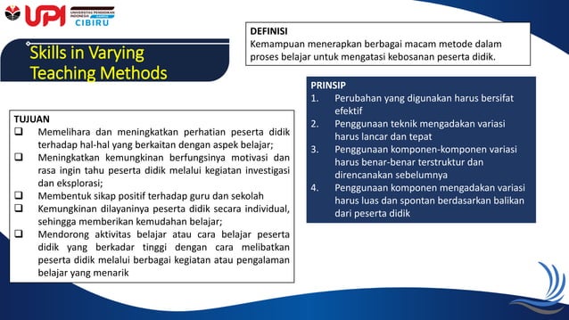 Basic Teaching Skill atau keterampilan dasar mengajar | PPT