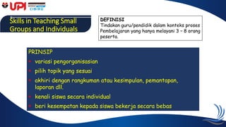 Basic Teaching Skill atau keterampilan dasar mengajar | PPT