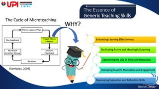 Basic Teaching Skill atau keterampilan dasar mengajar | PPT