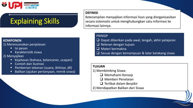Basic Teaching Skill atau keterampilan dasar mengajar | PPT