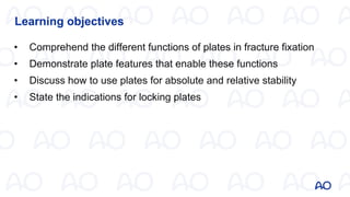 plates in fracture fixation on orthopedic | PDF
