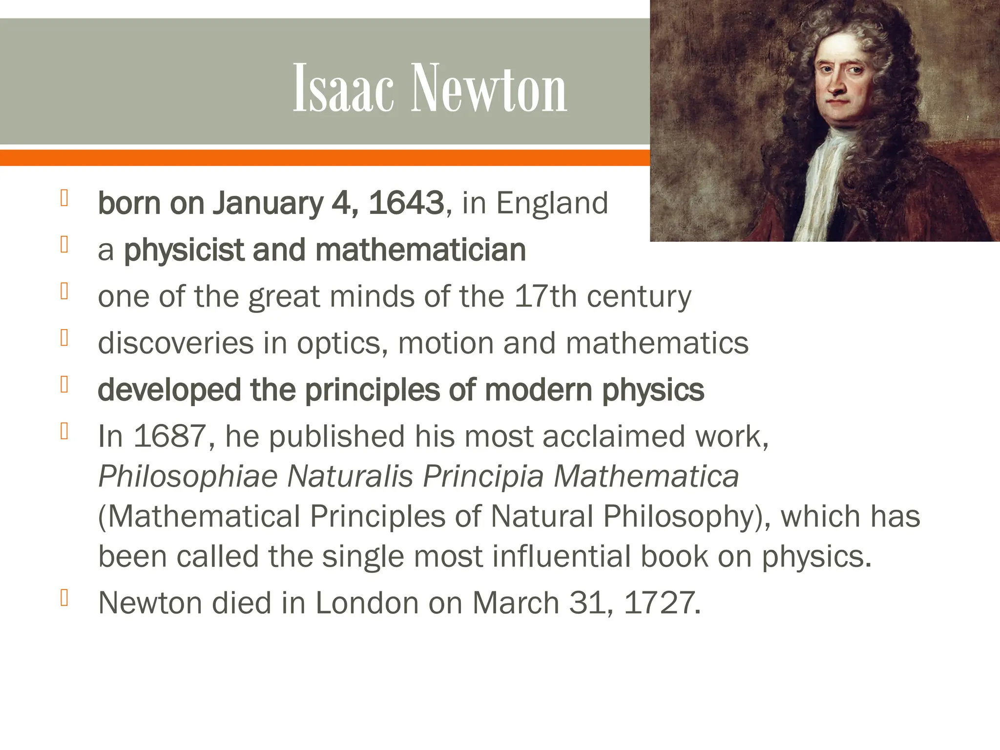 Physics lesson 2. Newton and his first three laws .pptx