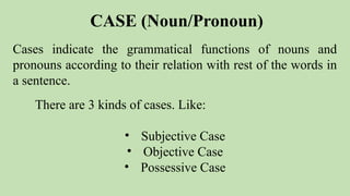 Syllable, person, gender, case, article : Grammar | PPTX
