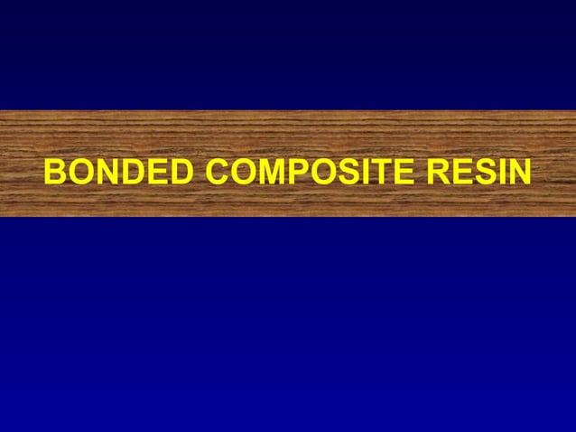 Prosedur Bonding pada material resin komposit | PPT