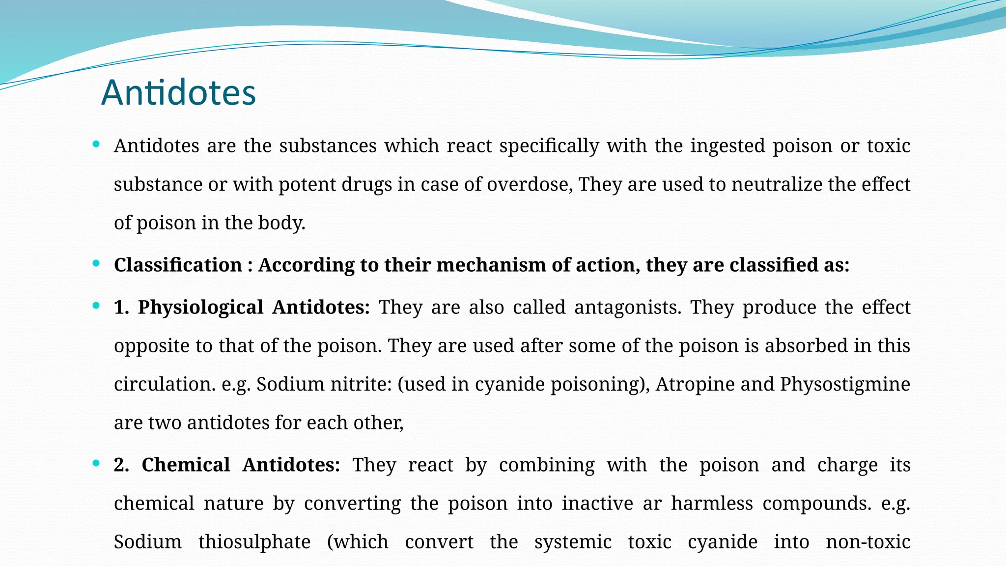 2. Antidotes and the clinical applications..pptx