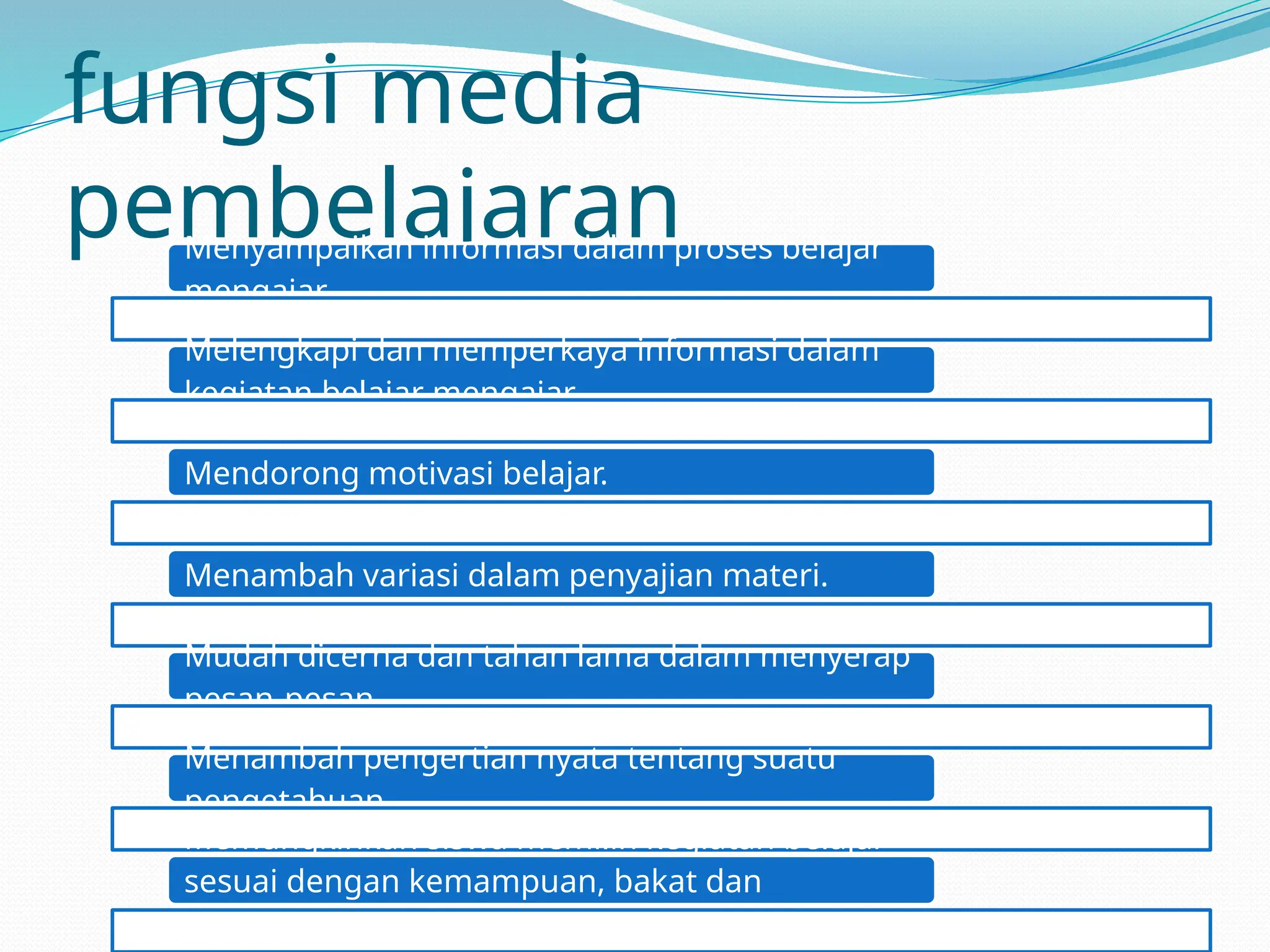 Fungsi media pembelajaran untuk tenaga pendidik.pptx