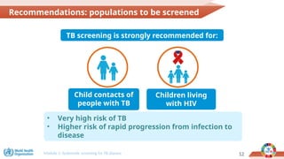 Systematic screening for TB disease in adults | PPTX