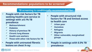 Systematic screening for TB disease in adults | PPTX